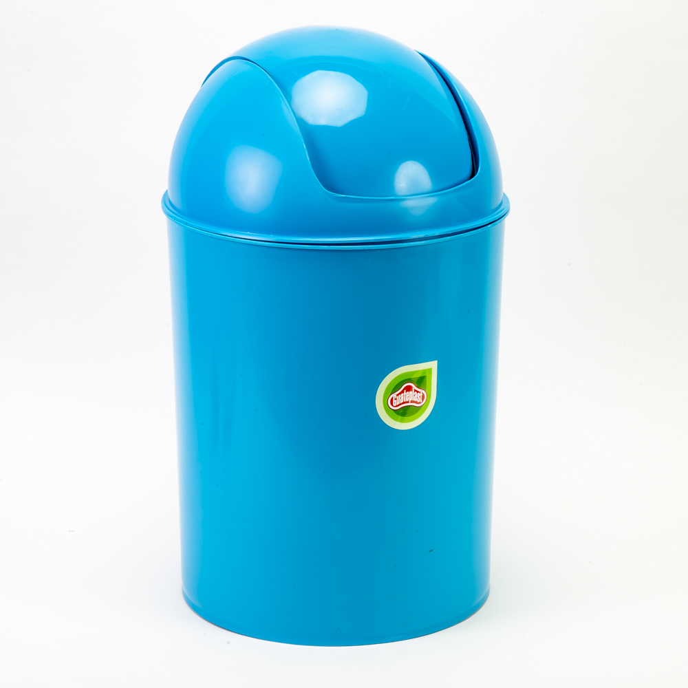 Basurero swing Guateplast mediano 20l azul
