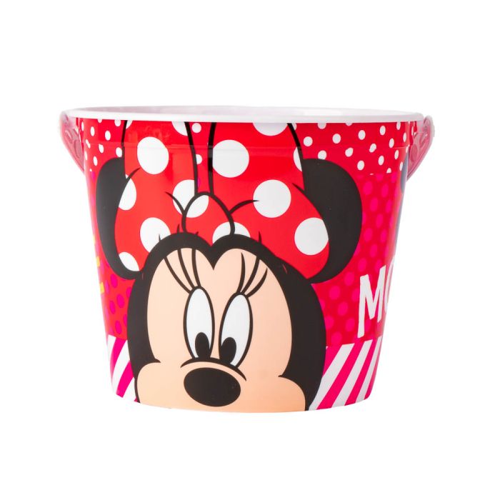 Balde plástico estampado Minnie Mouse multicolor